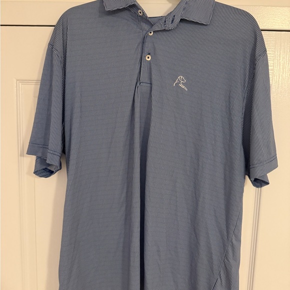 Rhoback | Shirts | Rhoback Patterned Blue Polo | Poshmark